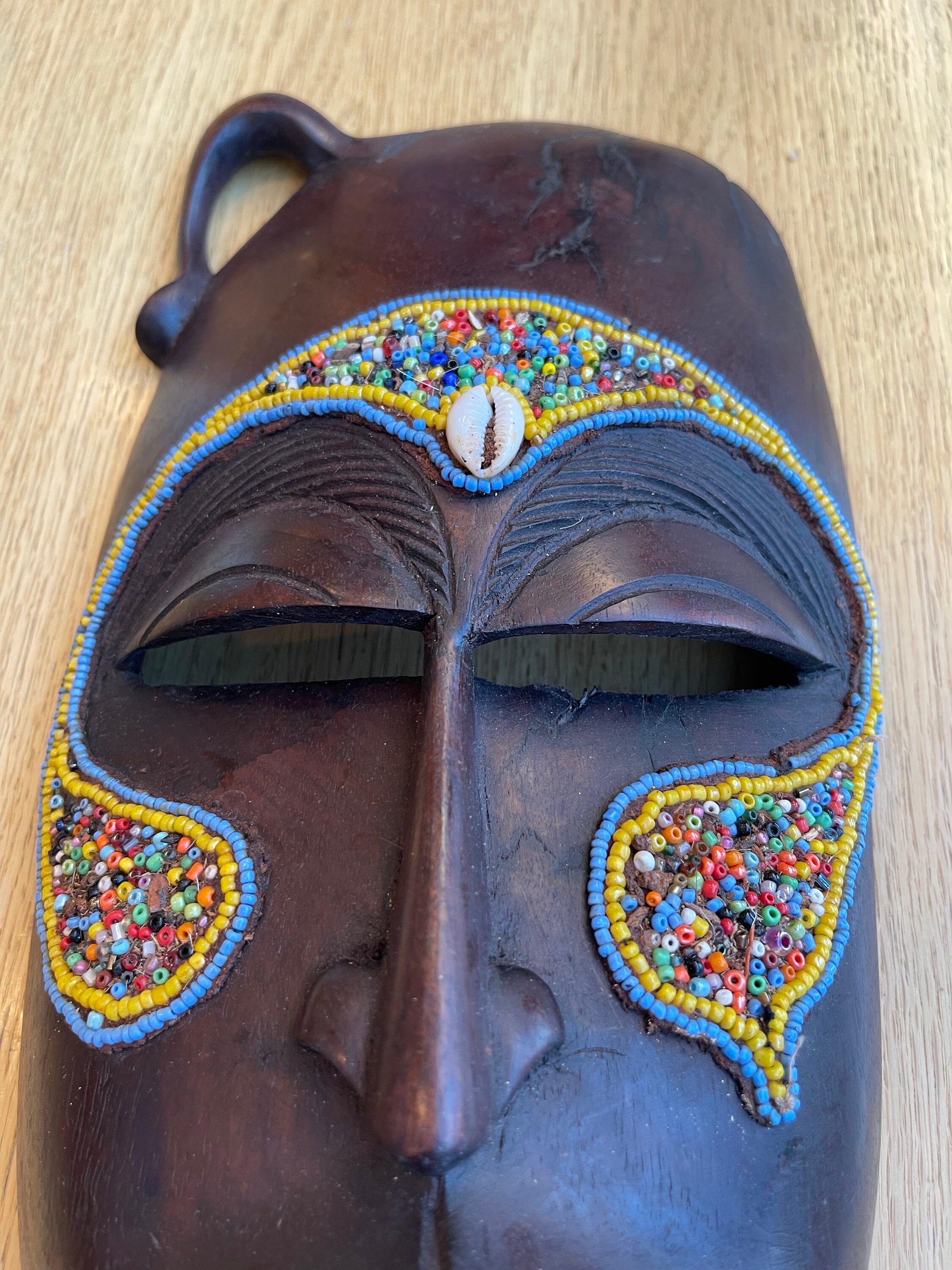 African Wooden Mask West African Carved Mask Wooden African - Etsy