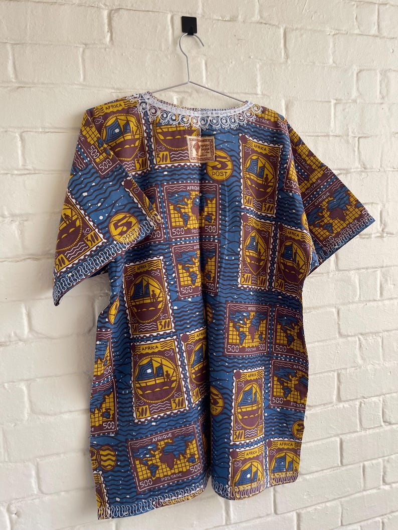 Vintage African Men’s Tunic From Cape Town South Africa Mnandi Design ...