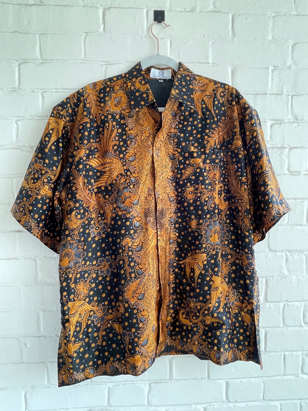 Lotus Handcrafted Batik Shirt Batik Gents Ethnic Shirt Indonesian ...