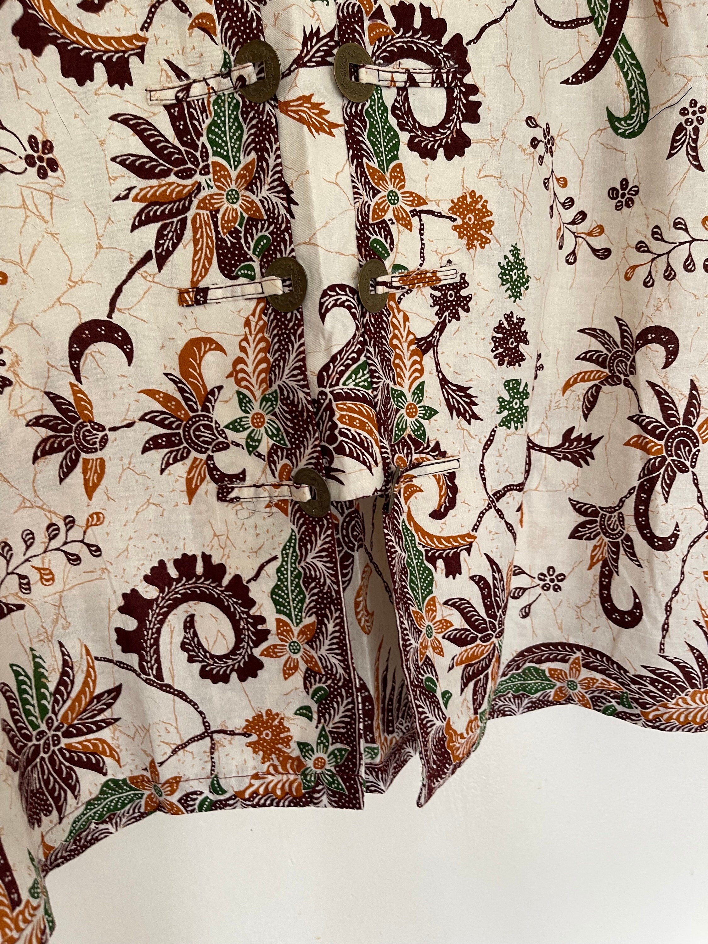 Rumah Indonesia Jogja Batik Men’s Tunic Ethnic Shirt Indonesian ...