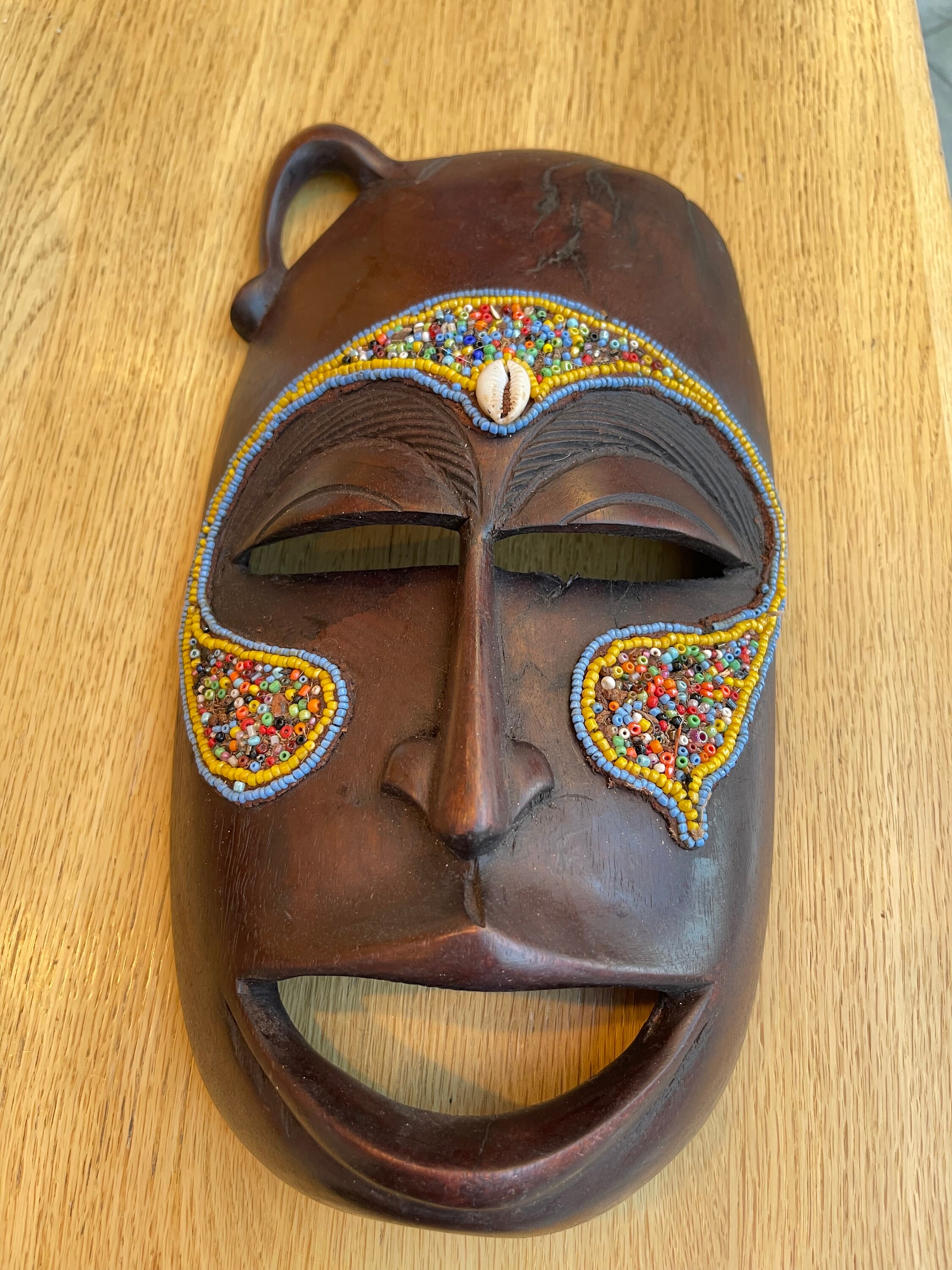 African Wooden Mask West African Carved Mask Wooden African - Etsy