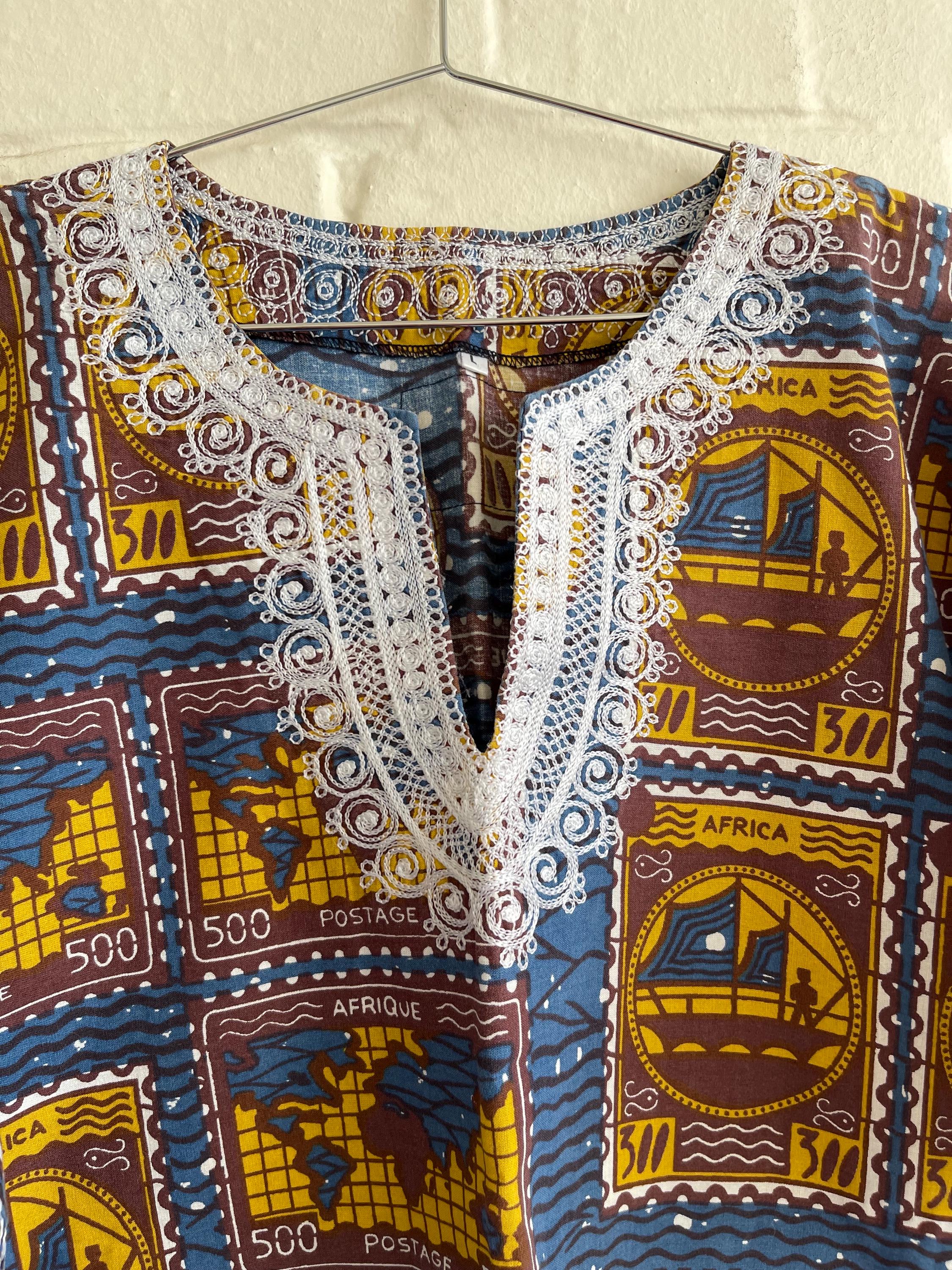 Vintage African Men’s Tunic From Cape Town South Africa Mnandi Design ...