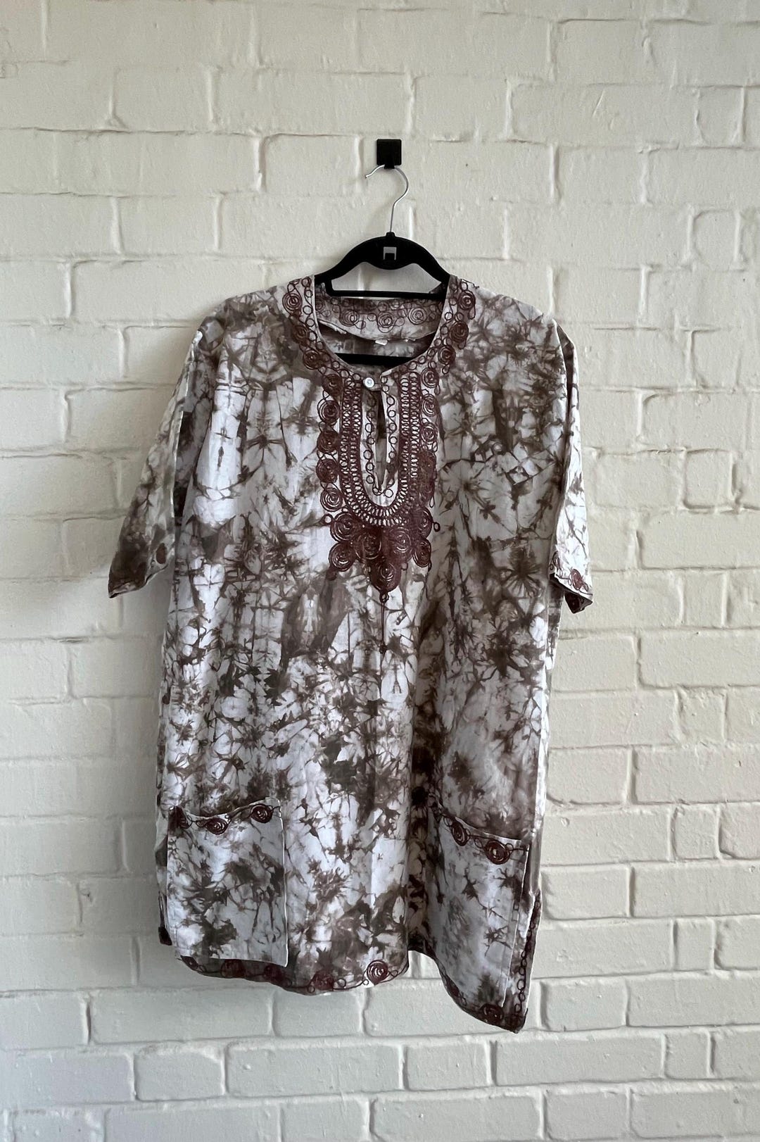 African Men’s Tunic African Shirt African Shirt for Men Brown African ...