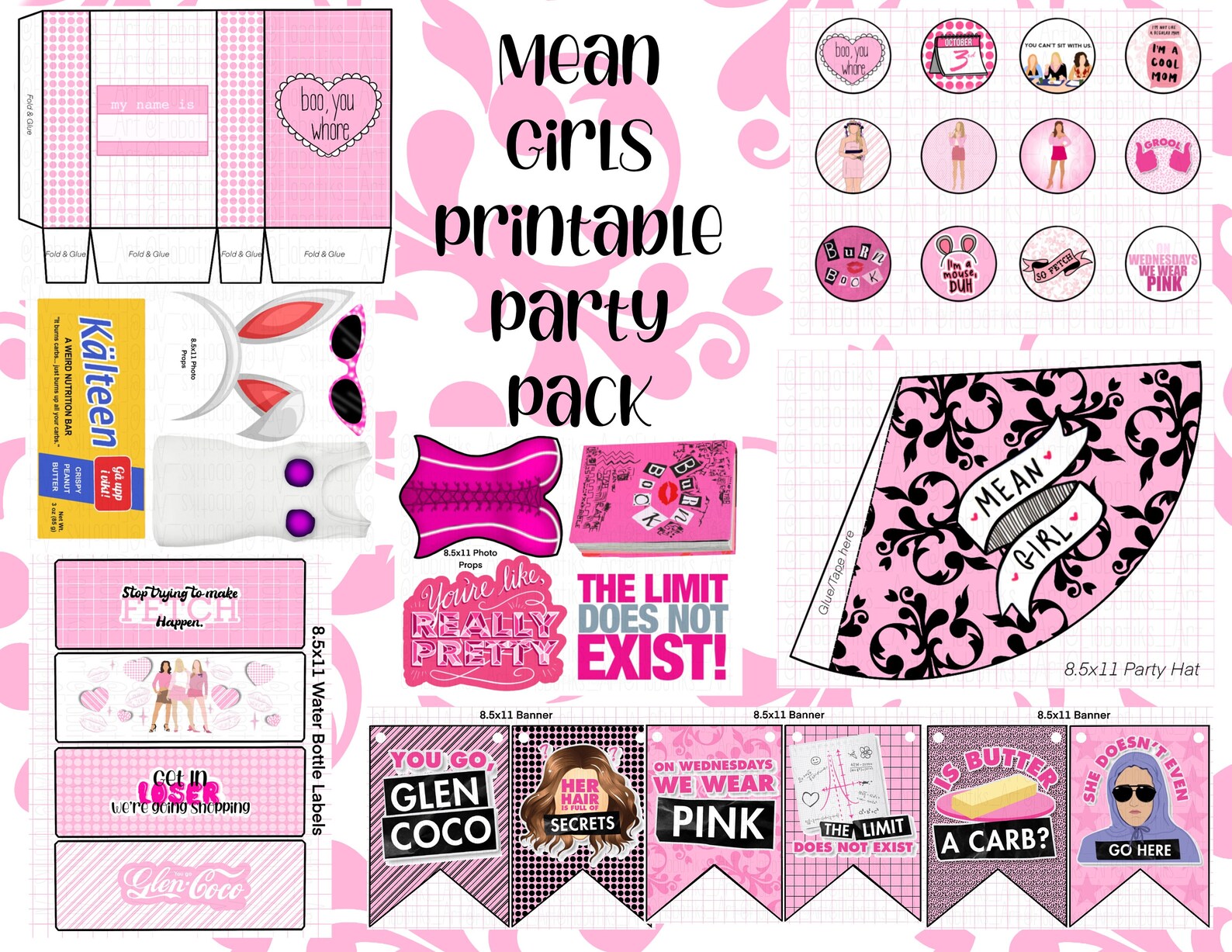 Mean Girls Printable Party Pack | Etsy