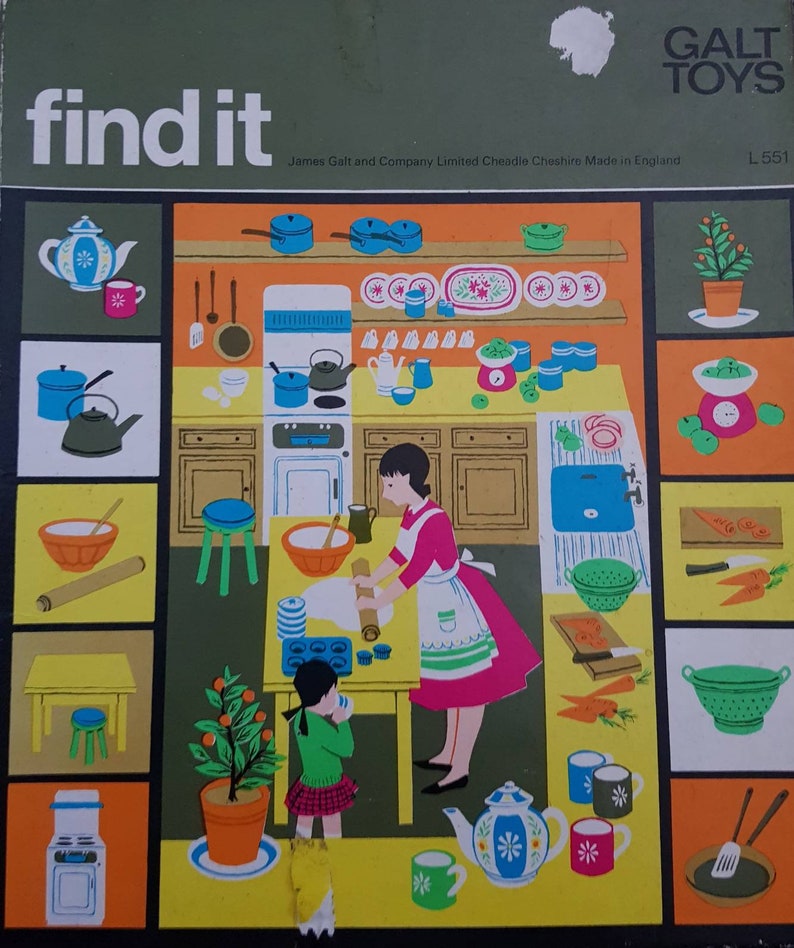 Galt Toys Find It vintage game 1970s complete | Etsy