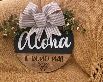 Aloha Wood Sign | Etsy