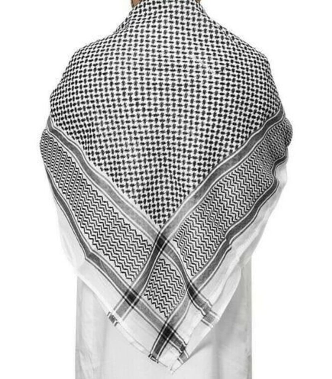 Palestine Black And White Keffiyeh Scarf New Etsy