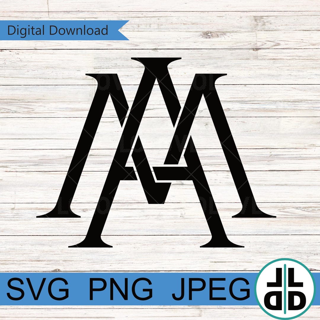 Auspice Maria Symbol SVG PNG JPG | Marian Monogram Digital Download ...