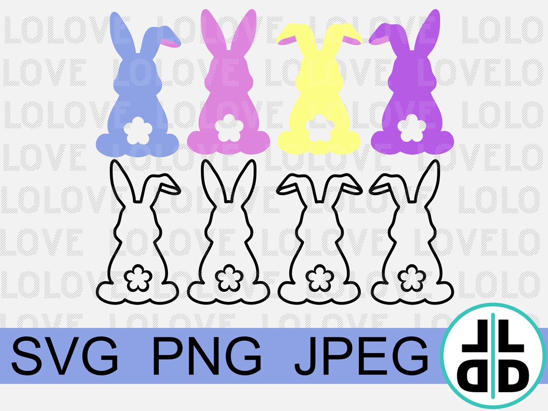 Easter Bunny SVG, Easter Svg, Bunny Rabbit Svg, Cricut and Silhouette ...