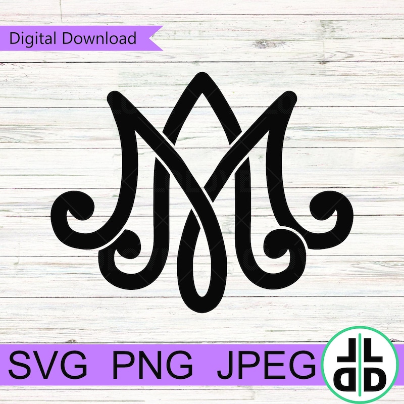 Auspice Maria Monogrammed - Etsy