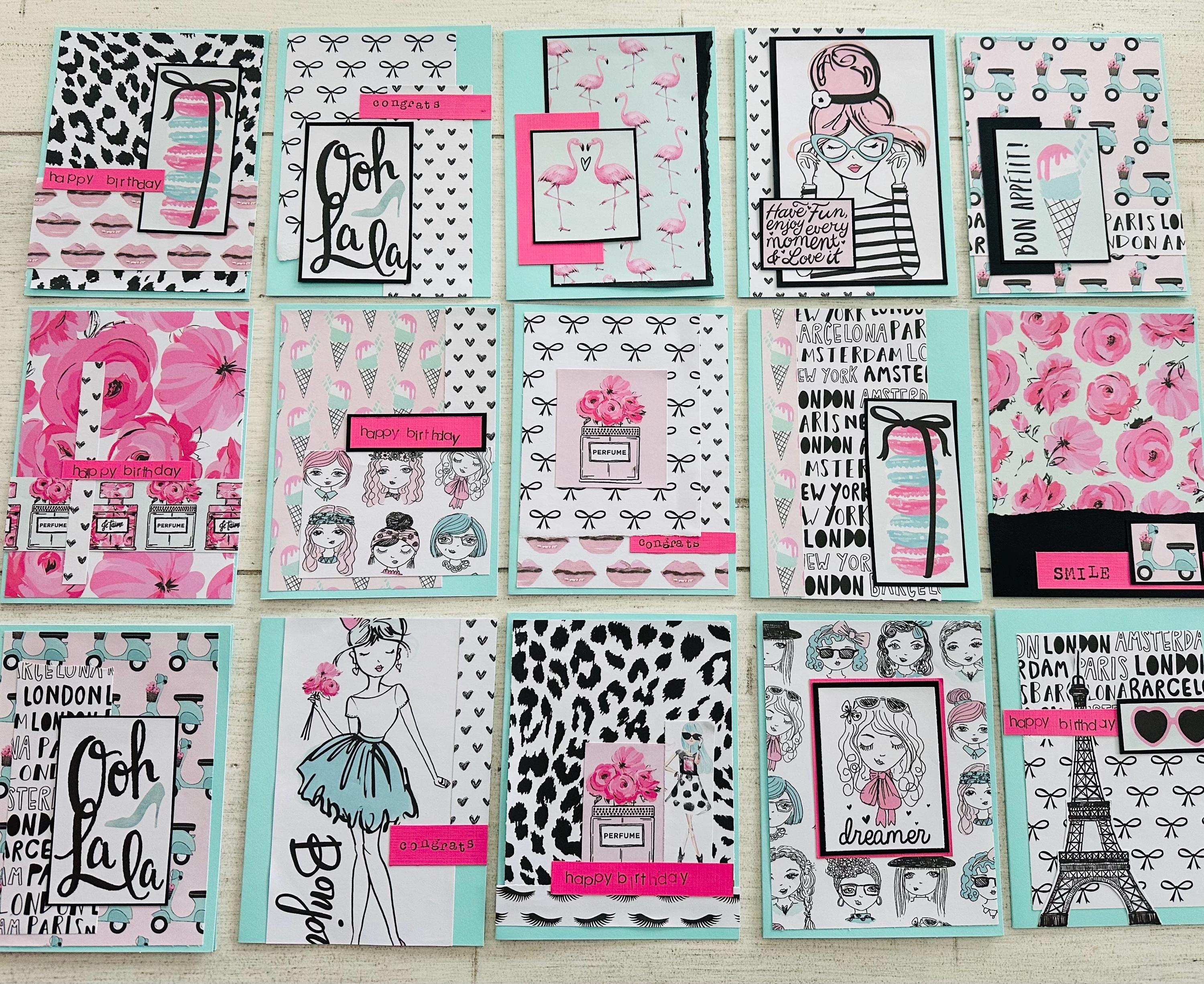 Card Set of 15 Handmade 5 X 7 Cards / Send Personal Cards Set 28 ...
