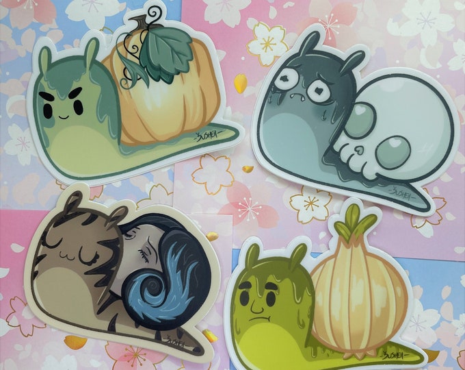 Snail Series 2 | Autumn Fall Snail Friends | Halloween | Spooky | Slug ...