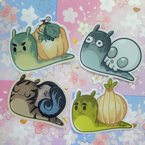 Snail Series 2 | Autumn Fall Snail Friends | Halloween | Spooky | Slug ...