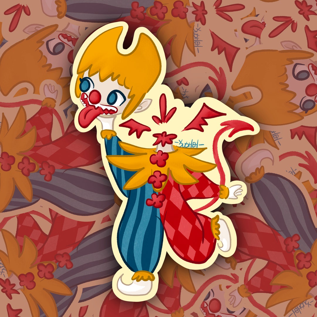 Headless Devil Imp Clown | OC | 3 INCH | Vinyl Matte | Sticker | Die ...