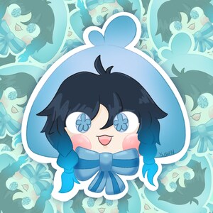Venti Frappe | Venti Wisp Spirit | Genshin Impact | Venti | Sticker Set ...