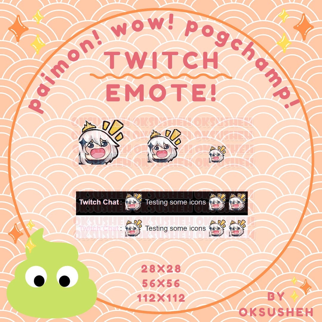 PAIMON EMOTE | Emergency Food | Genshin Impact | Pogchamp | WOW ...