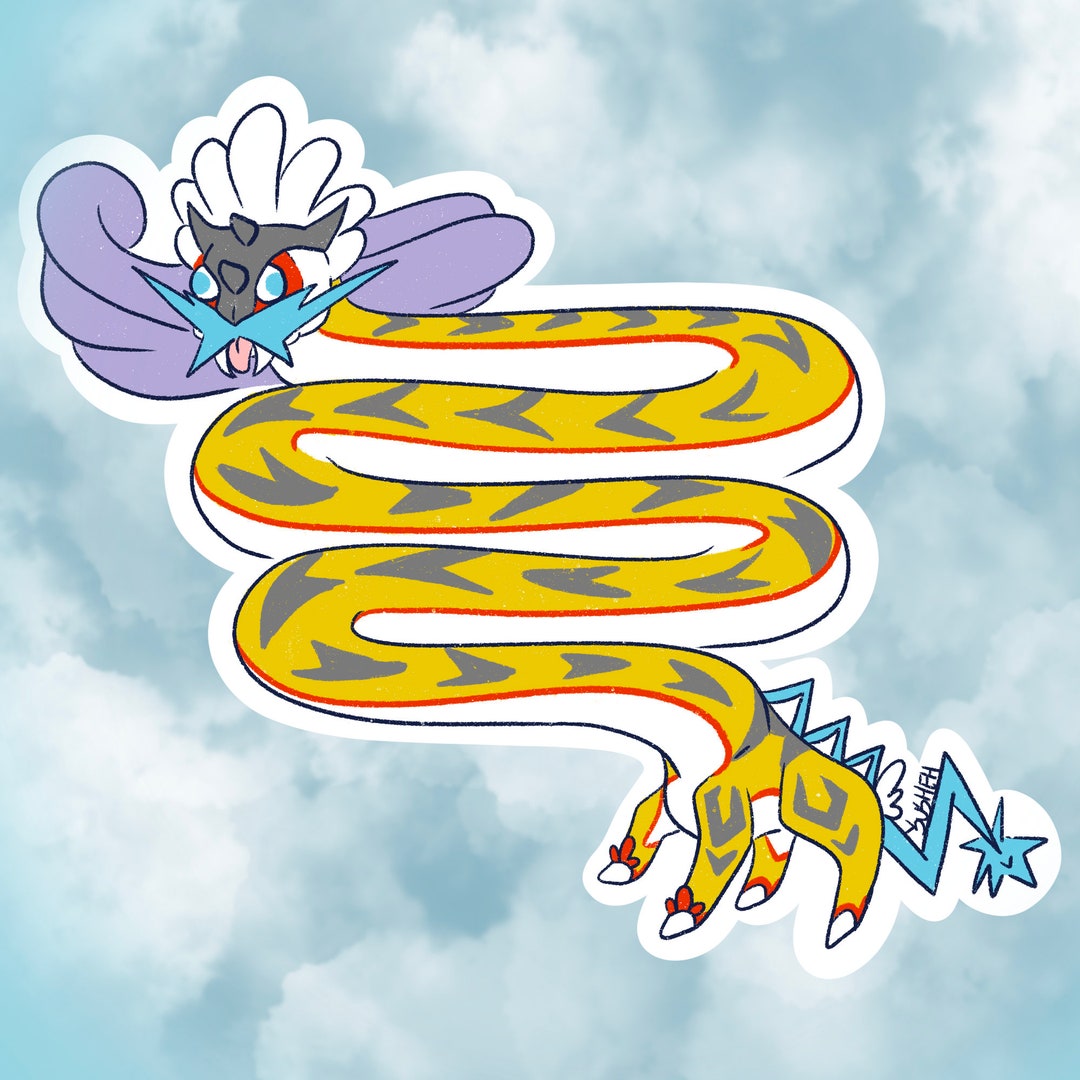 Pokemon Paradox Raikou Raging Bolt Scarlet Violet 3 Inch Vinyl Sticker ...