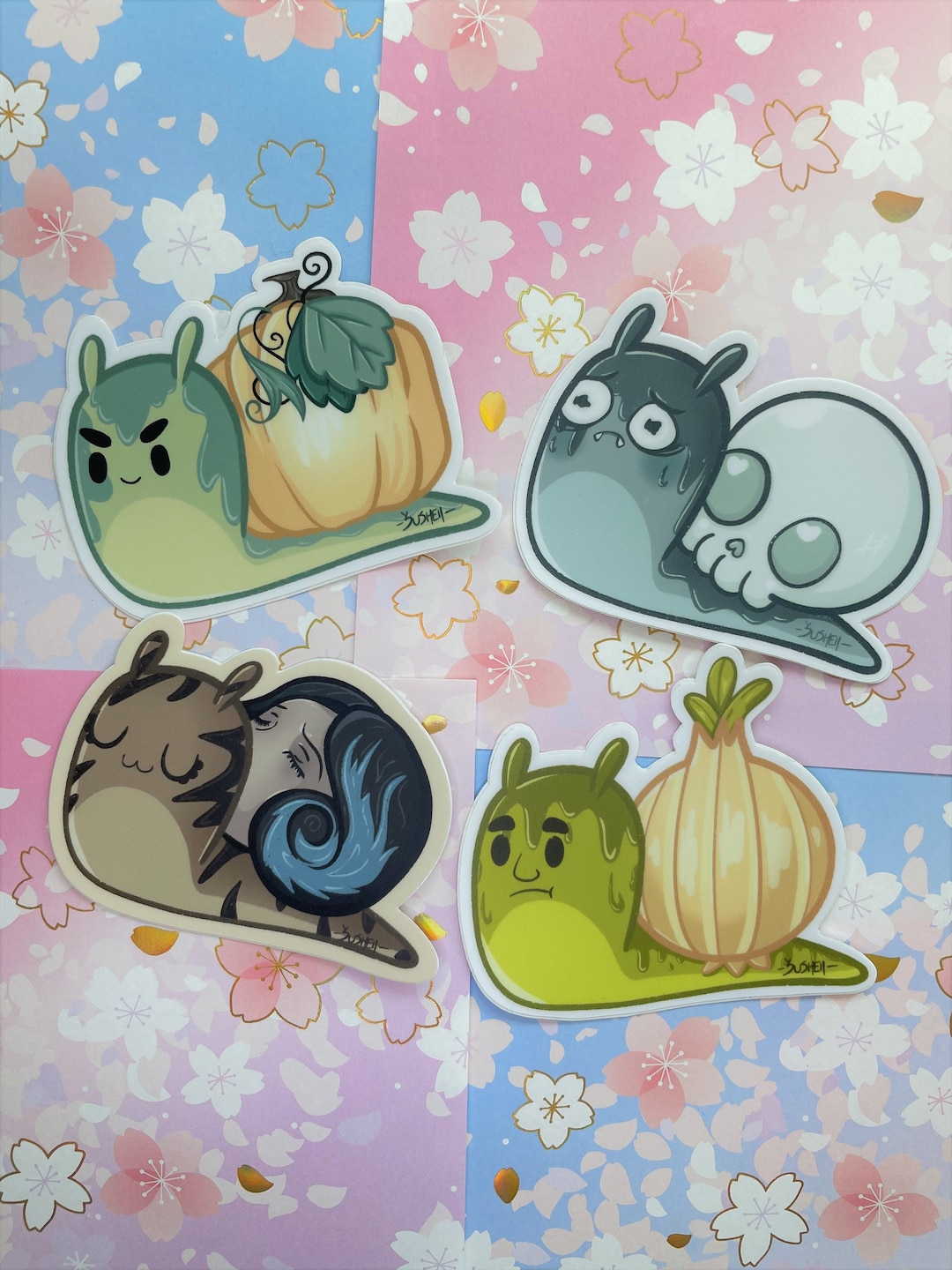 Snail Series 2 | Autumn Fall Snail Friends | Halloween | Spooky | Slug ...