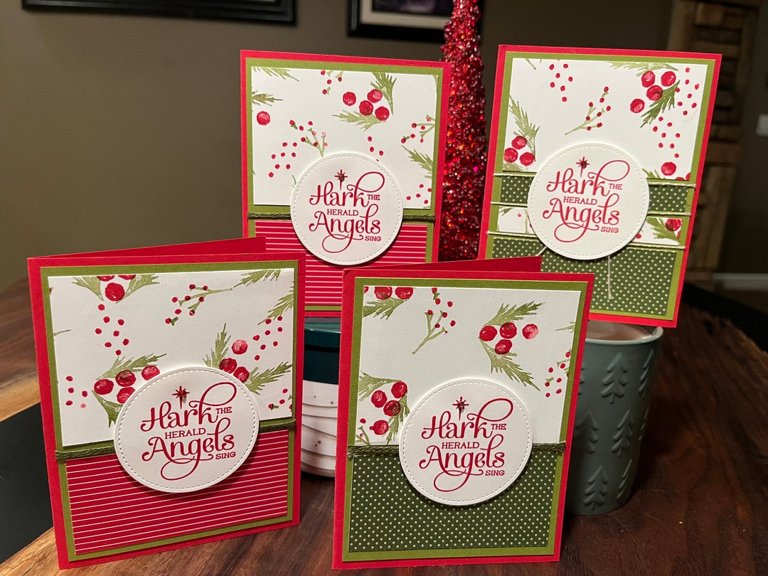 Handmade Christmas Cards, Set of 4-6, Envelopes Included (11.99/6) - Etsy