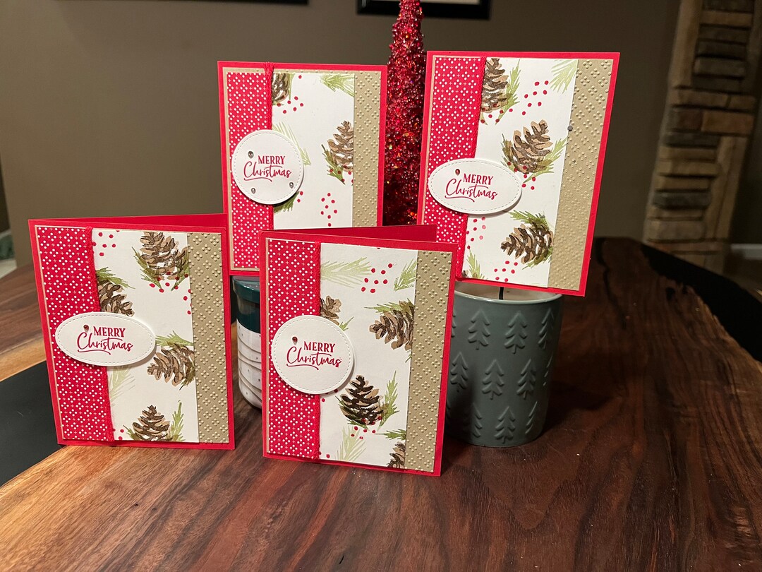 Handmade Christmas Cards, Set of 4-6, Envelopes Included (6/11.99) - Etsy