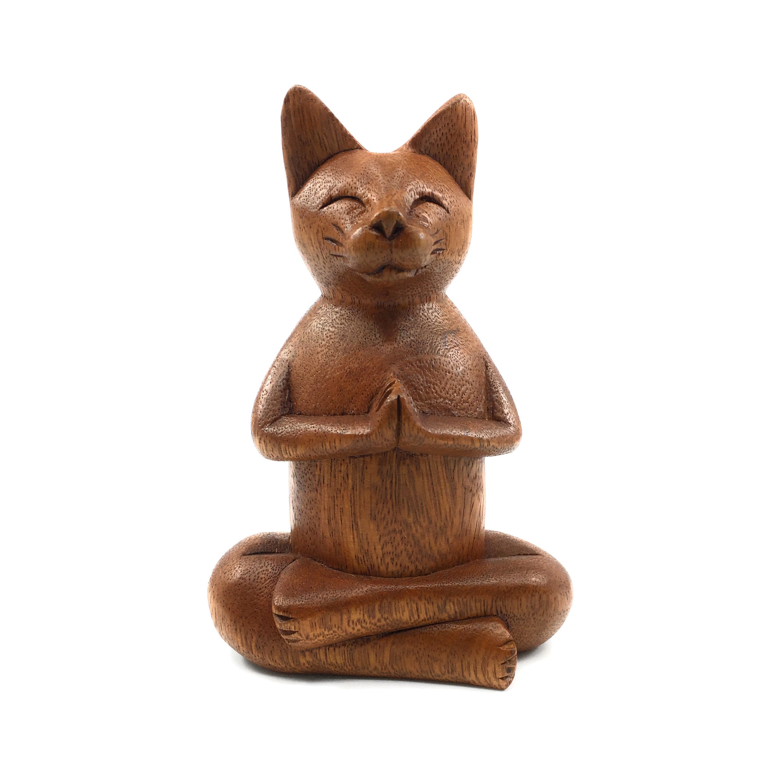 Namaste Cat Figurine - Etsy