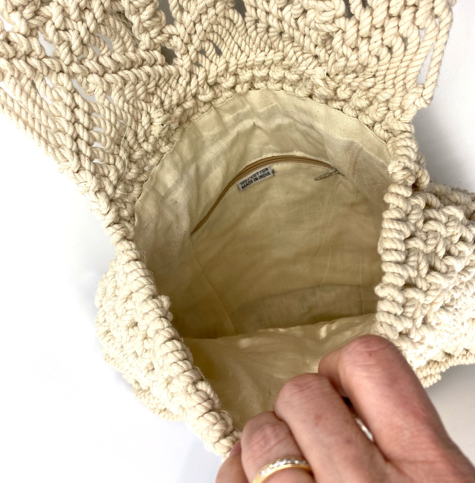 Macrame Backpack Purse Bag Handbag Handmade Fully Lined - Etsy