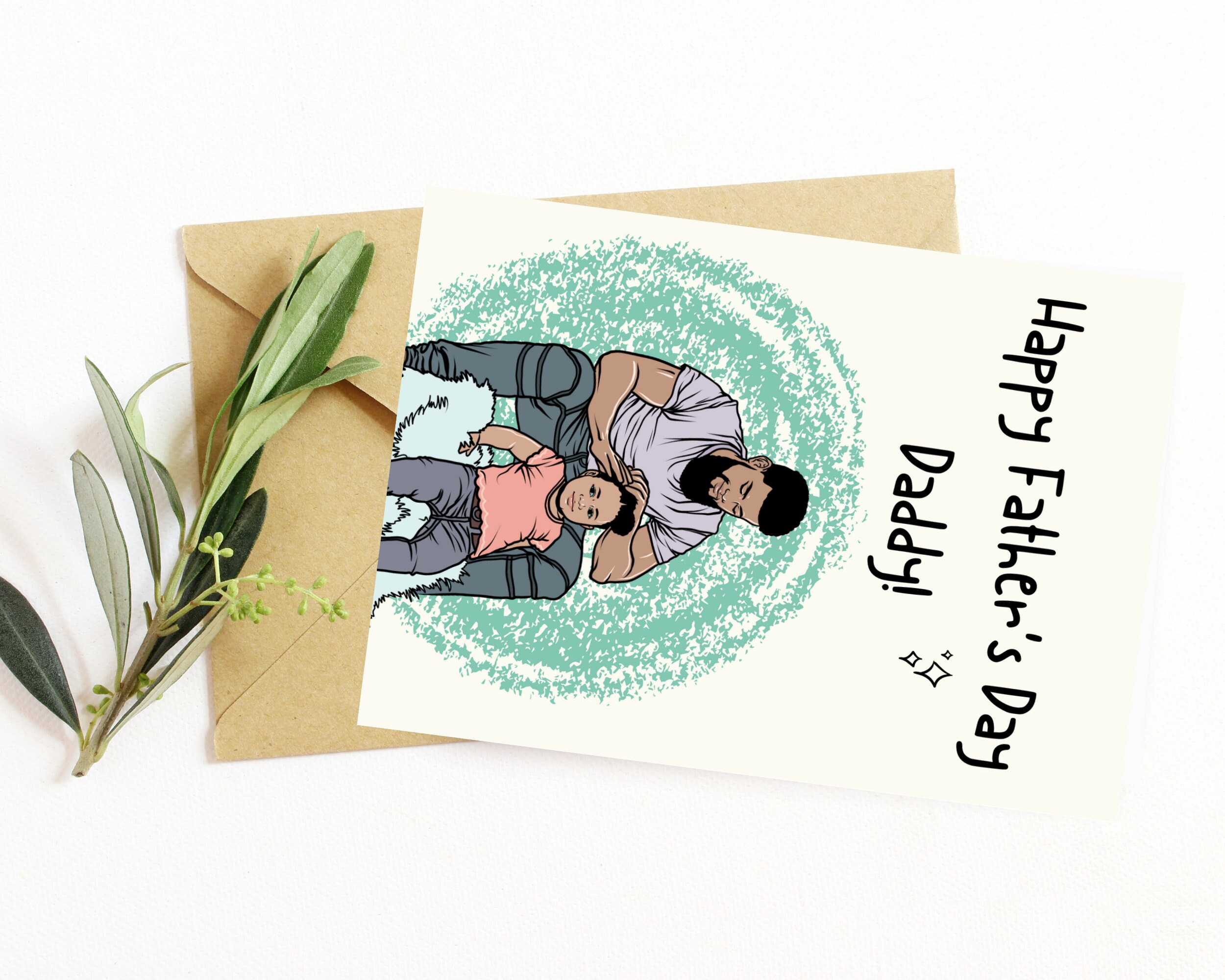 Black Greeting Cards Black Fathers Day Card I Love Dad Happy Etsy