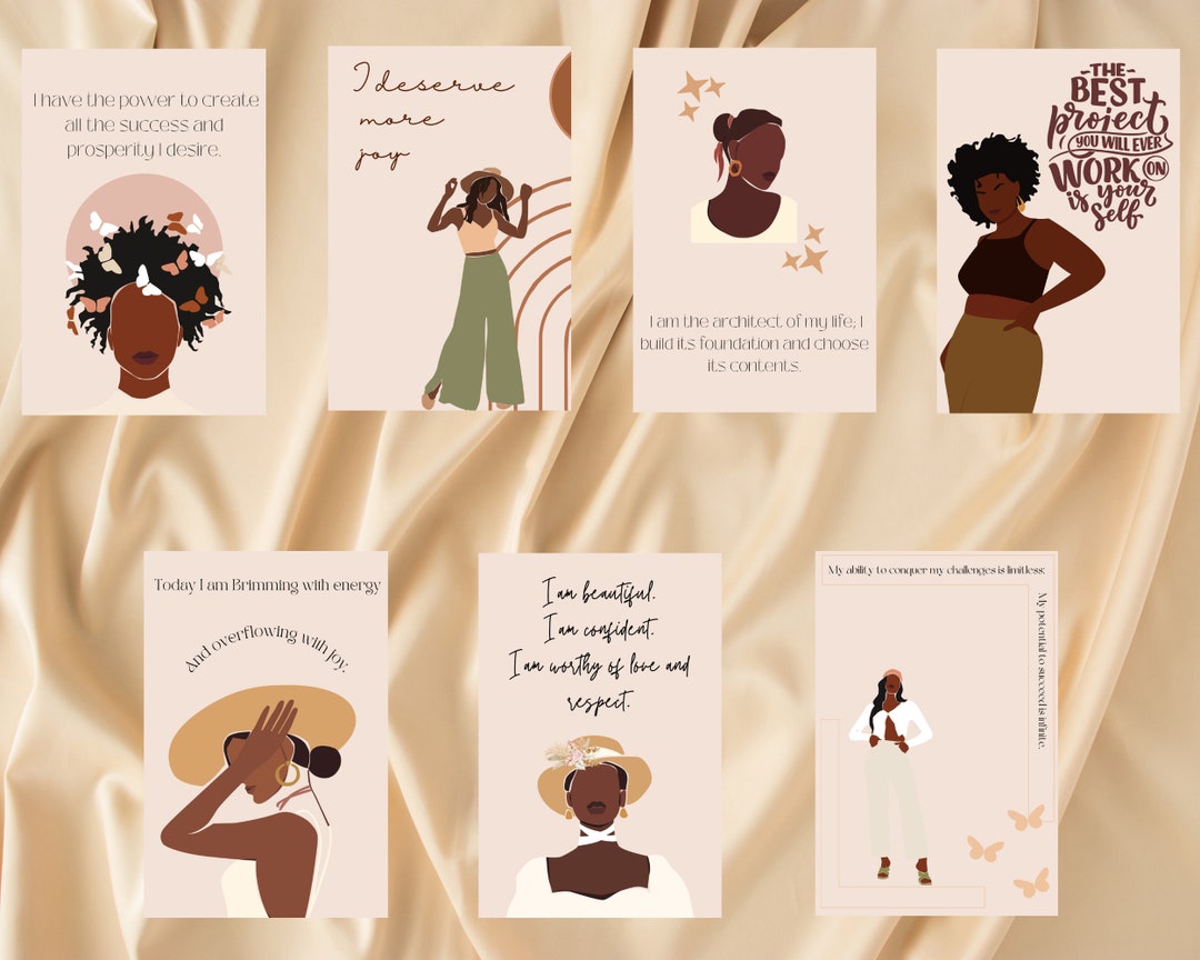Affirmation Cards| Black Women Cards| Memo Board Prints| Soft Life ...