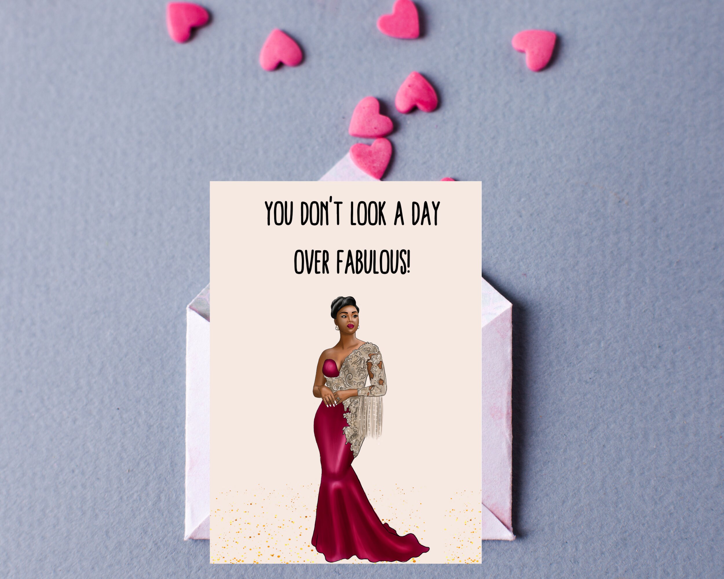 Black Greeting Cards Black birthday Cards her birthday-You | Etsy