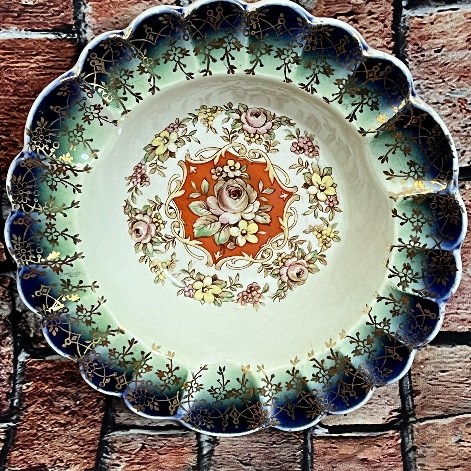 Vintage Leigh Potters Leigh Ware Leighware 5.5 Low Saucer Bowl 22k Gold ...