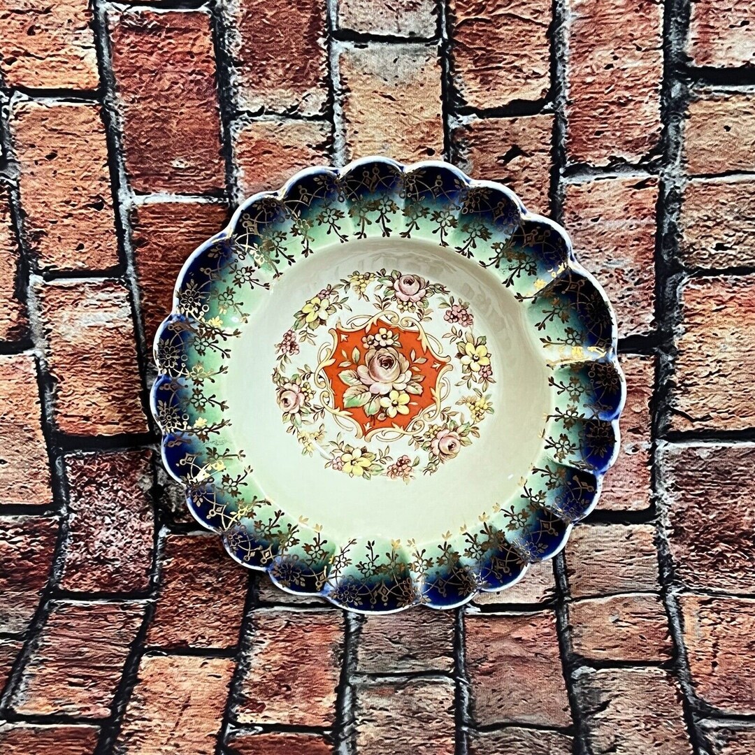 Vintage Leigh Potters Leigh Ware Leighware 5.5 Low Saucer Bowl 22k Gold ...