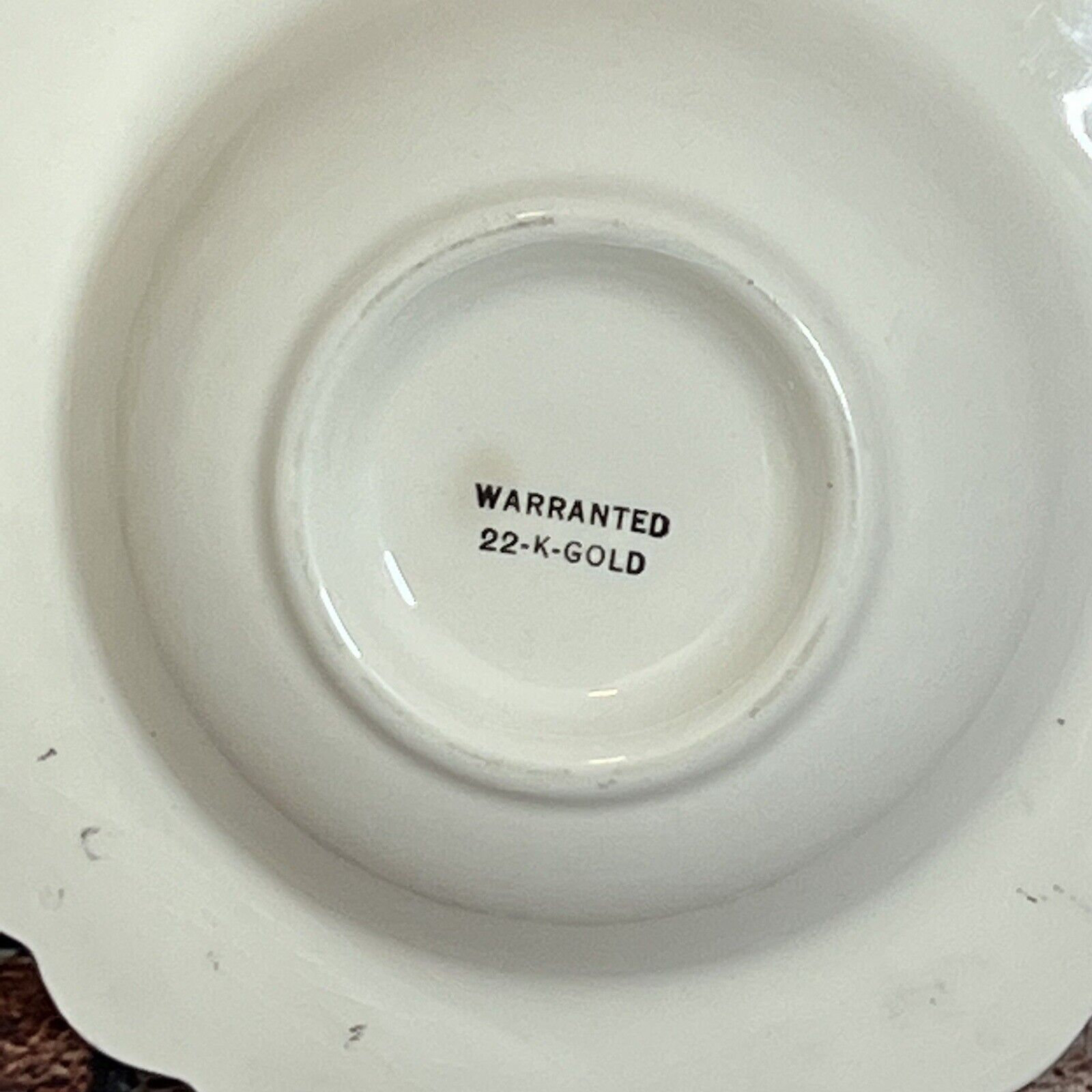 Vintage Leigh Potters Leigh Ware Leighware 5.5 Low Saucer Bowl 22k Gold ...