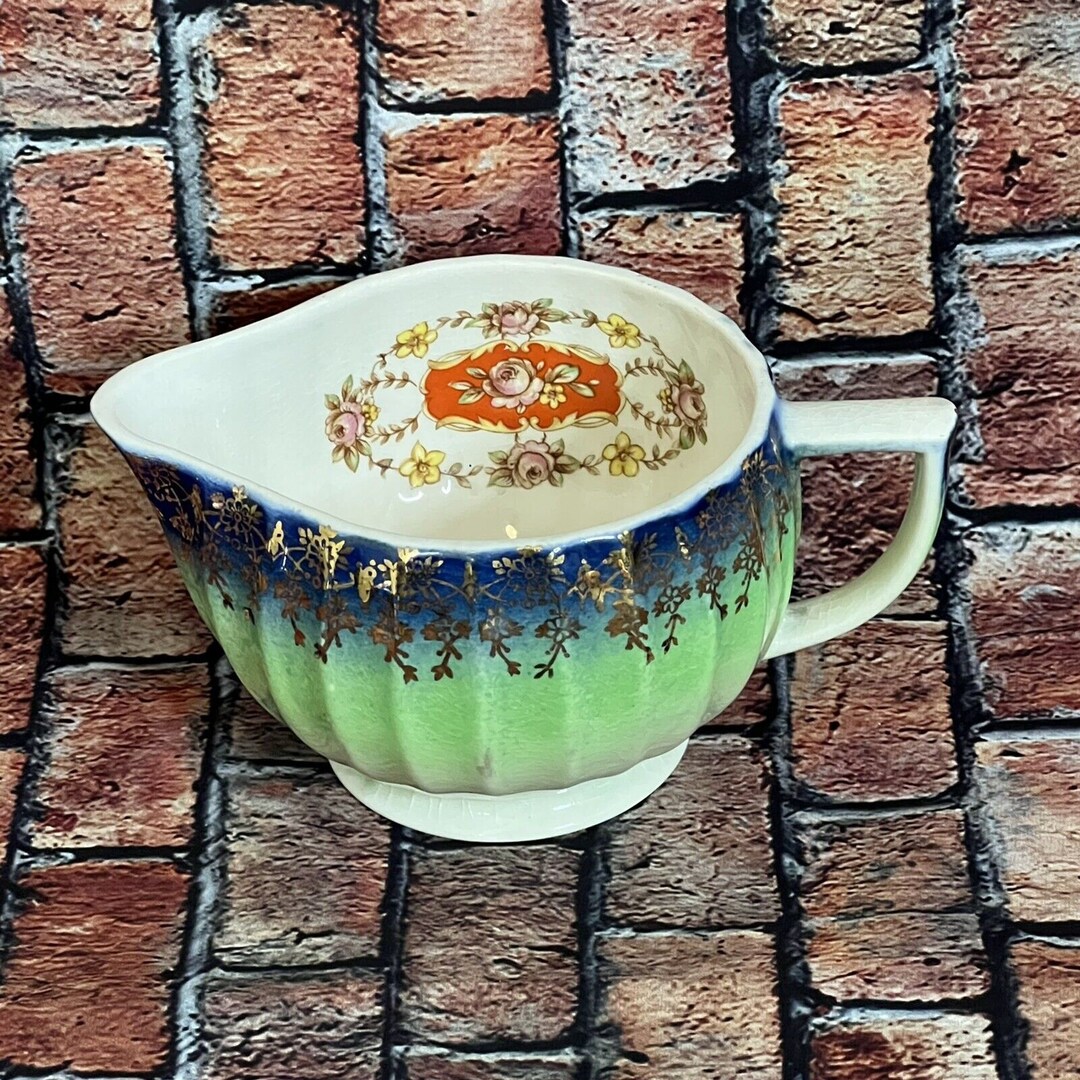 Vintage Leigh Ware Leigh Potters Inc USA Warranted 22K Gold Coffee Tea ...