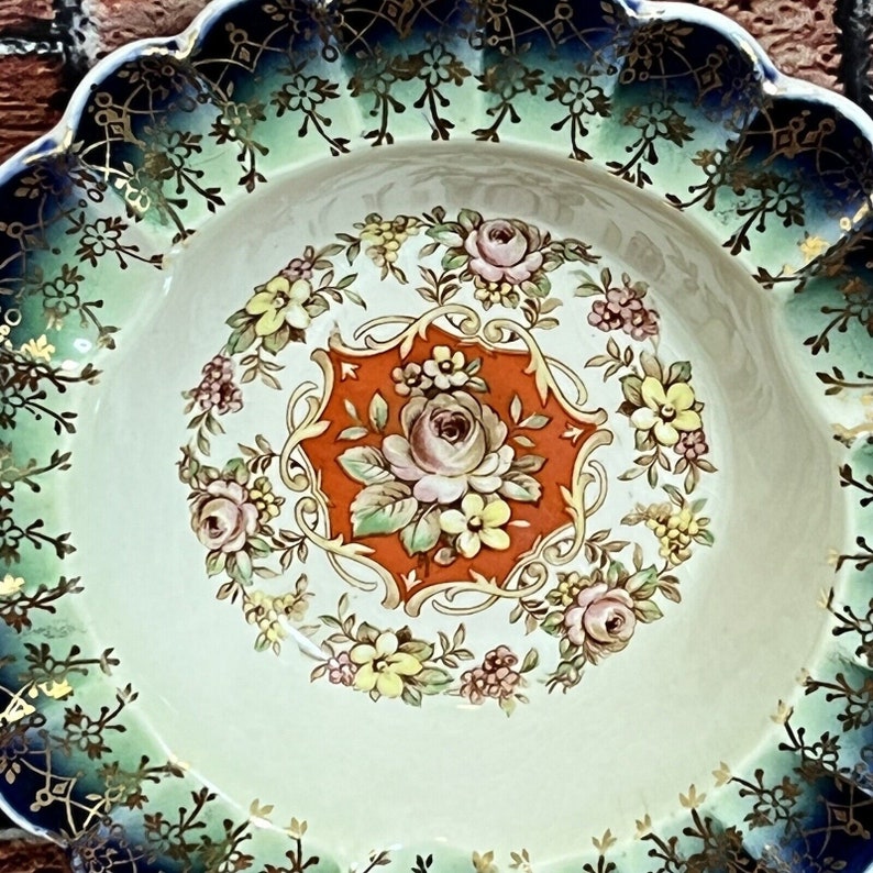 Vintage Leigh Potters Leigh Ware Leighware 5.5" Low Saucer Bowl 22k ...