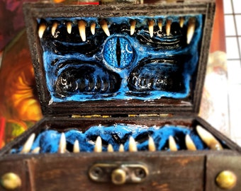 Red Brown Arched Wood Mimic Box - Etsy