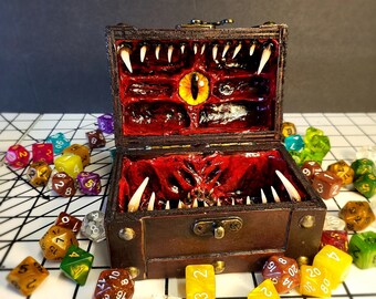 Red Brown Arched Wood Mimic Box - Etsy