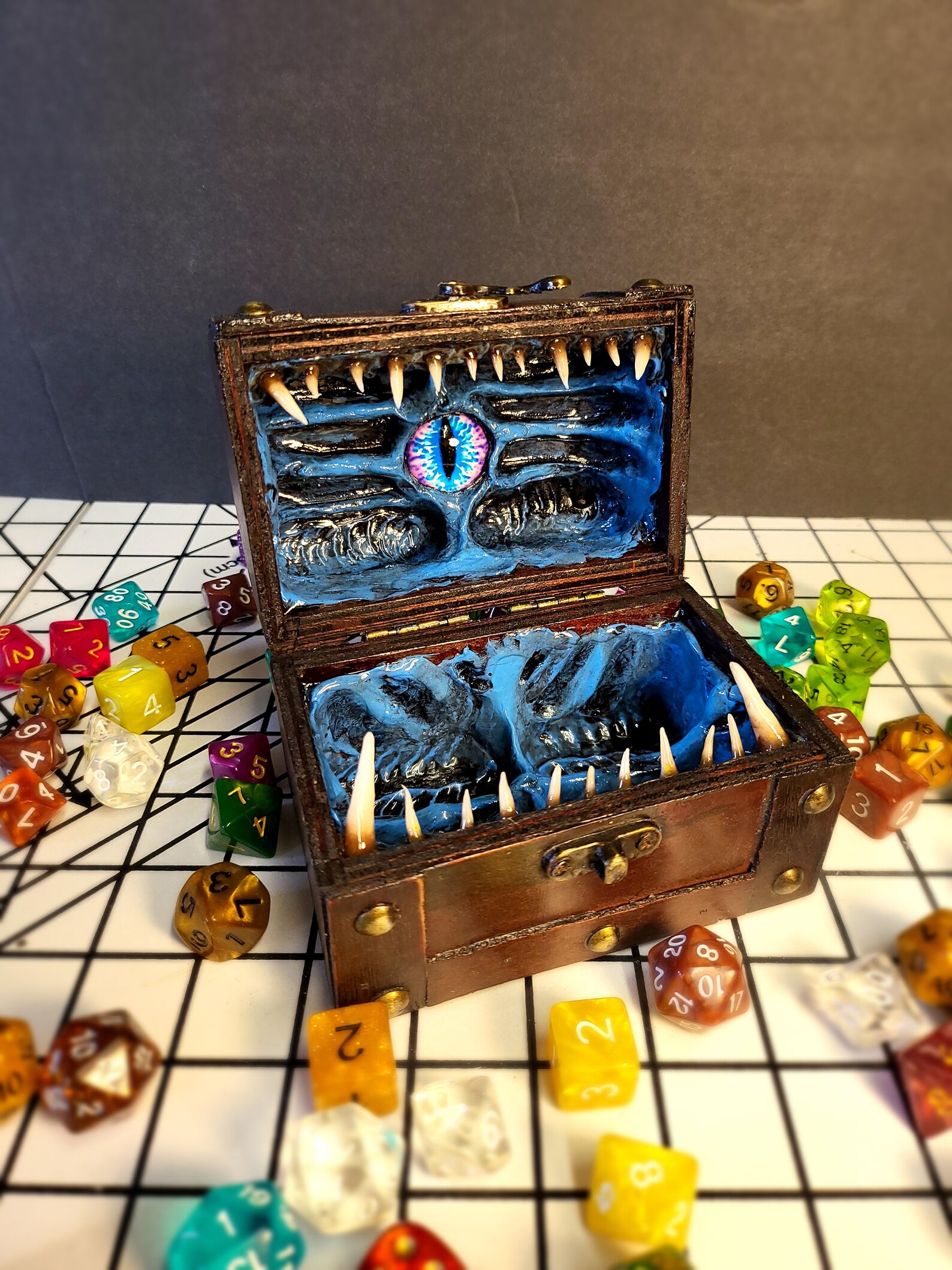 Red Brown Arched Wood Mimic Box - Etsy