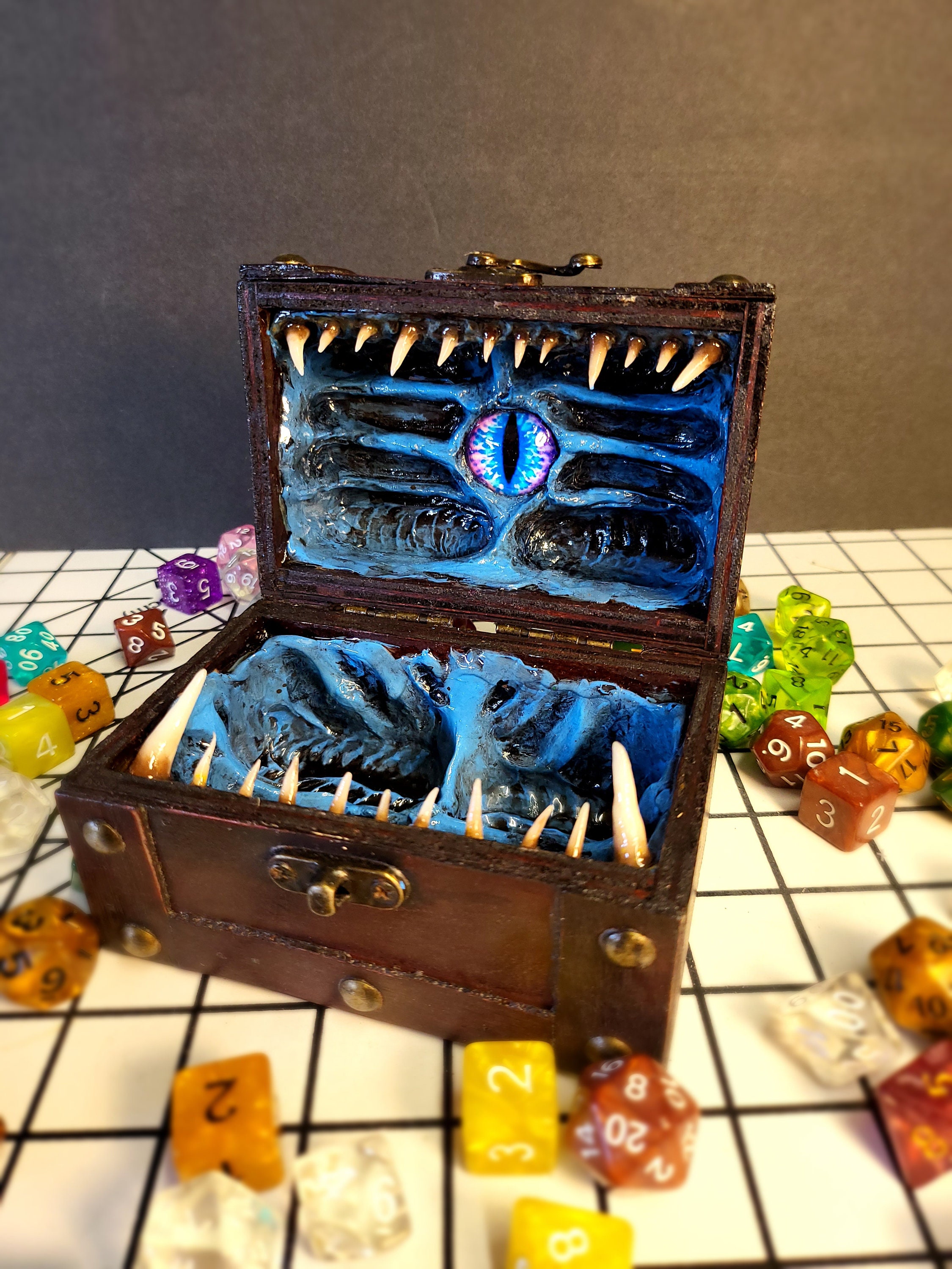 Red Brown Arched Wood Mimic Box - Etsy