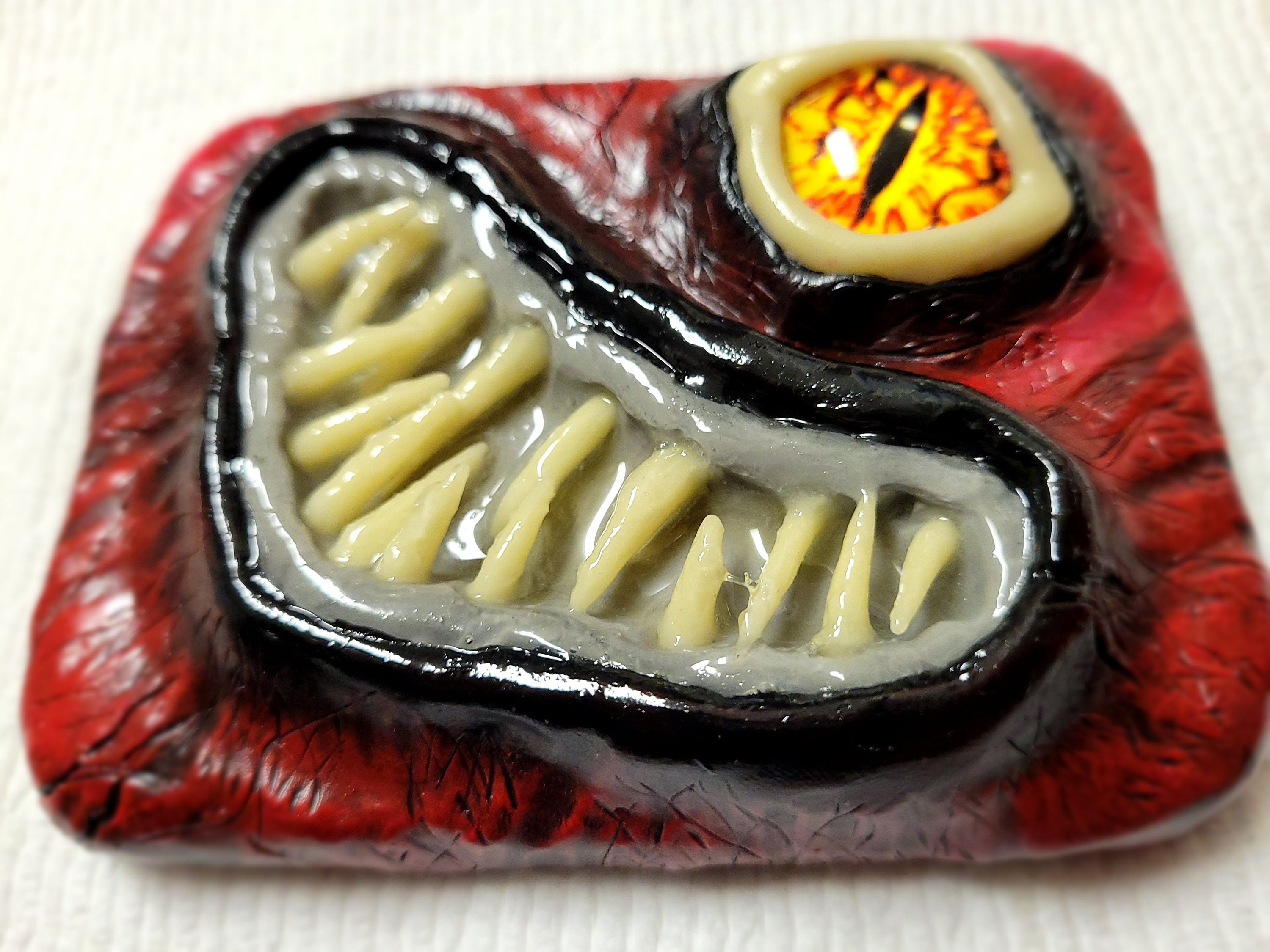 Red Smiling Monster Dice Box - Etsy