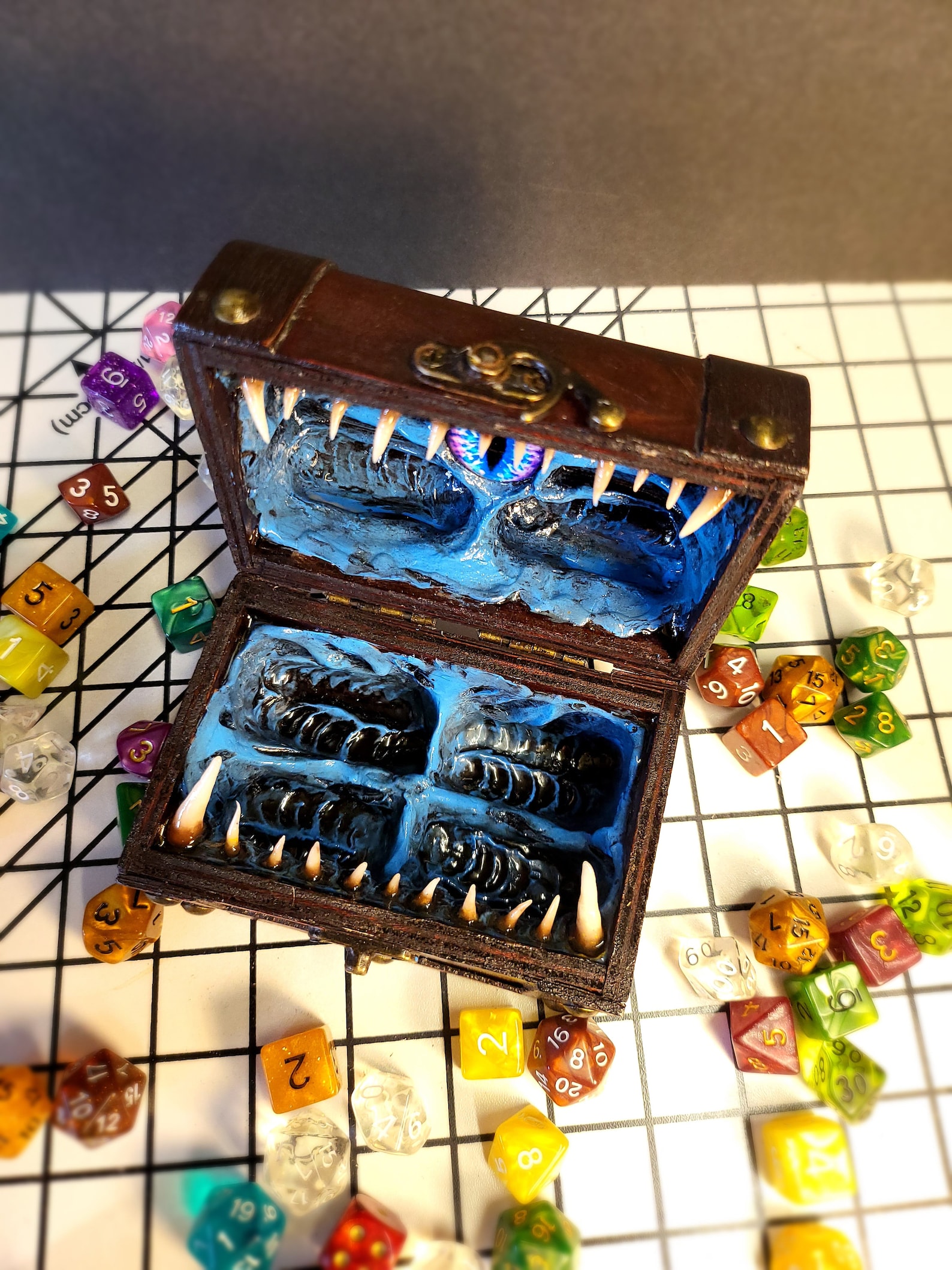 Red Brown Arched Wood Mimic Box - Etsy