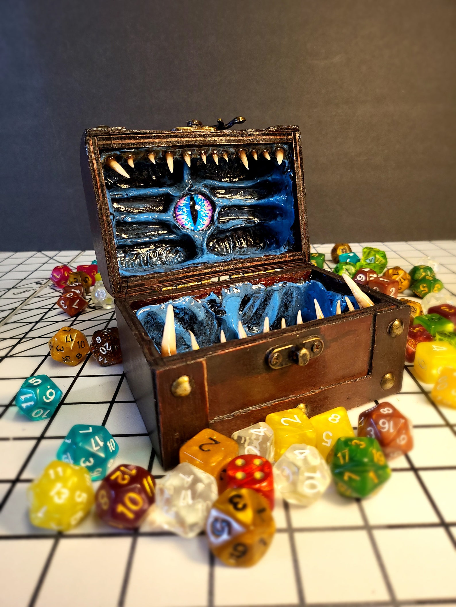 Red Brown Arched Wood Mimic Box - Etsy