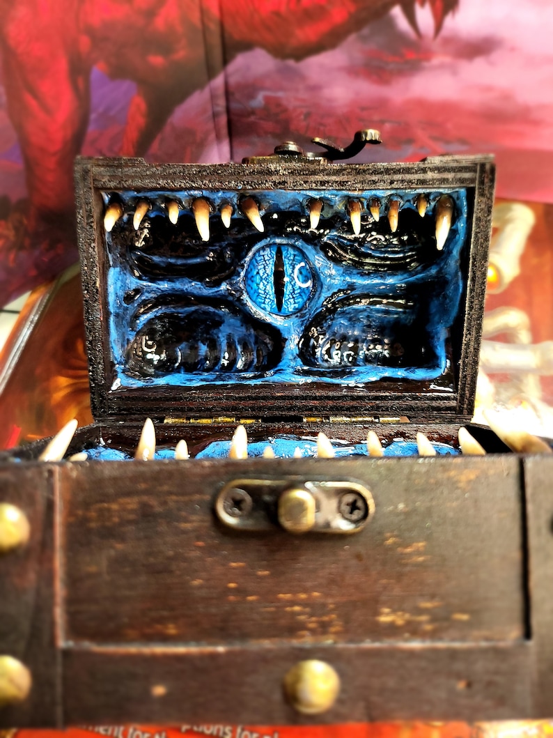 Red Brown Arched Wood Mimic Box - Etsy