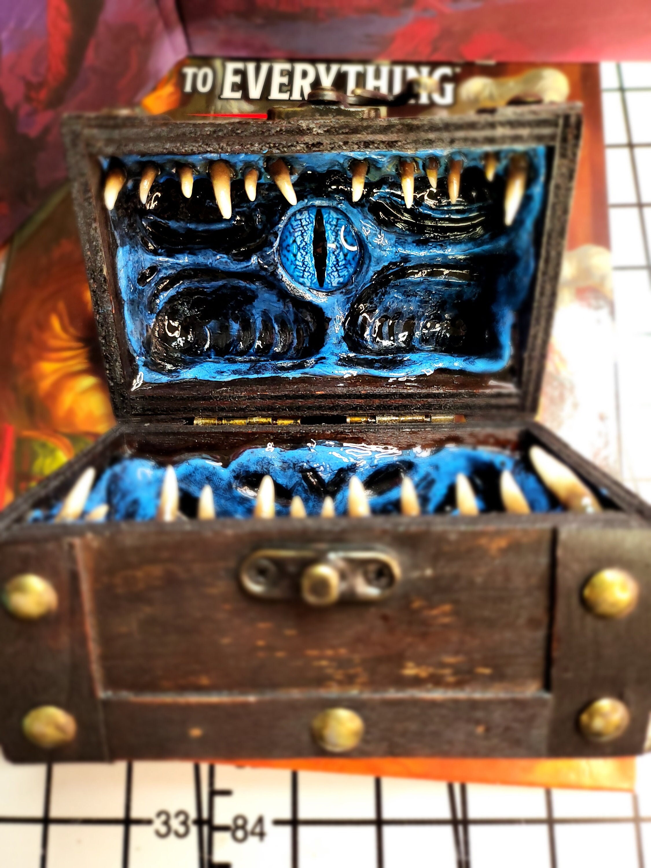 Red Brown Arched Wood Mimic Box - Etsy