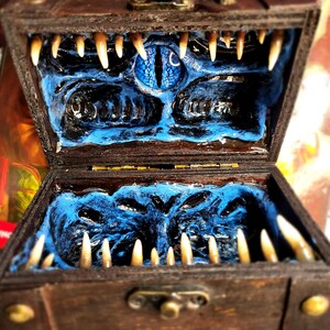 Red Brown Arched Wood Mimic Box - Etsy