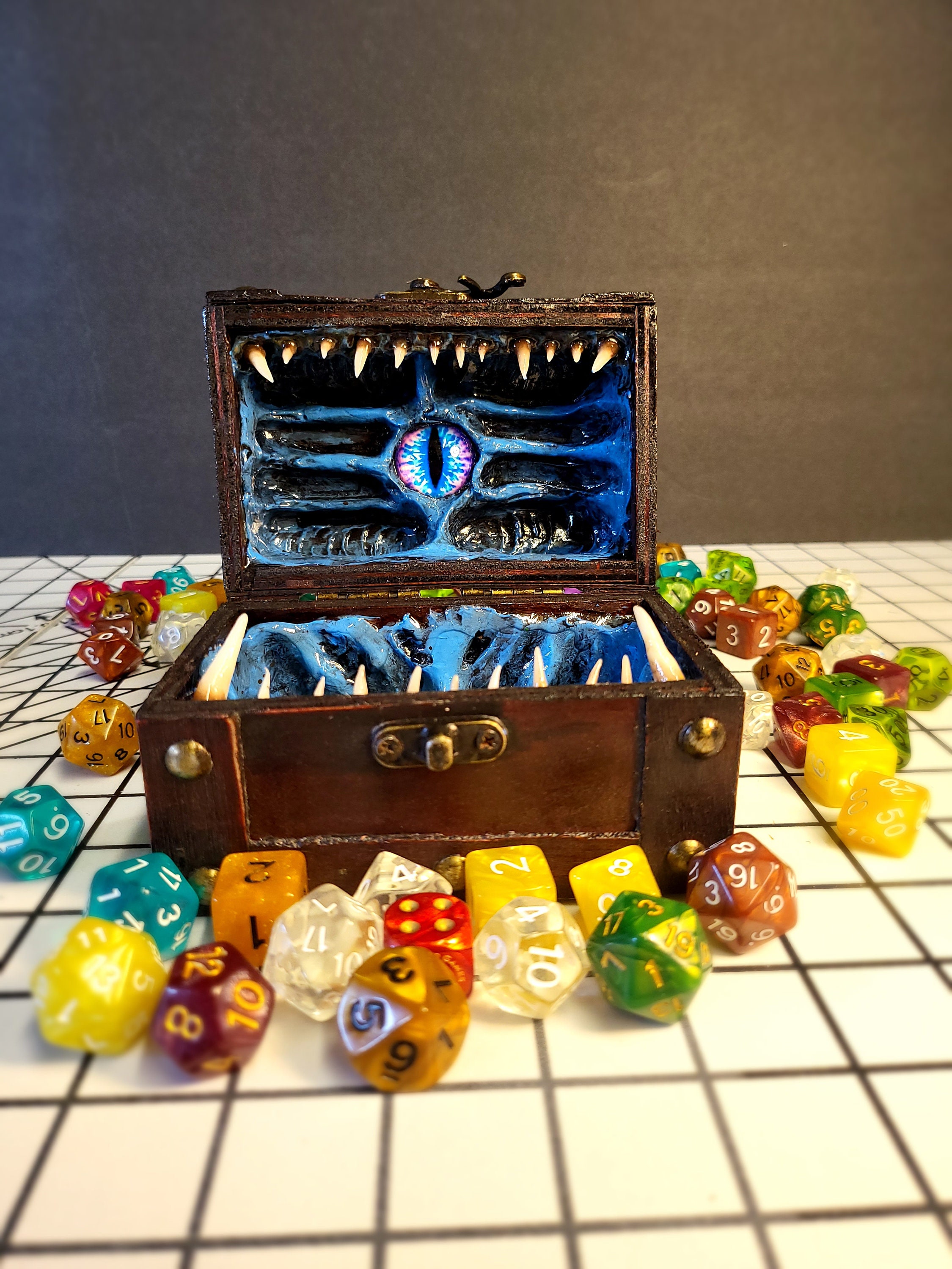 Red Brown Arched Wood Mimic Box - Etsy