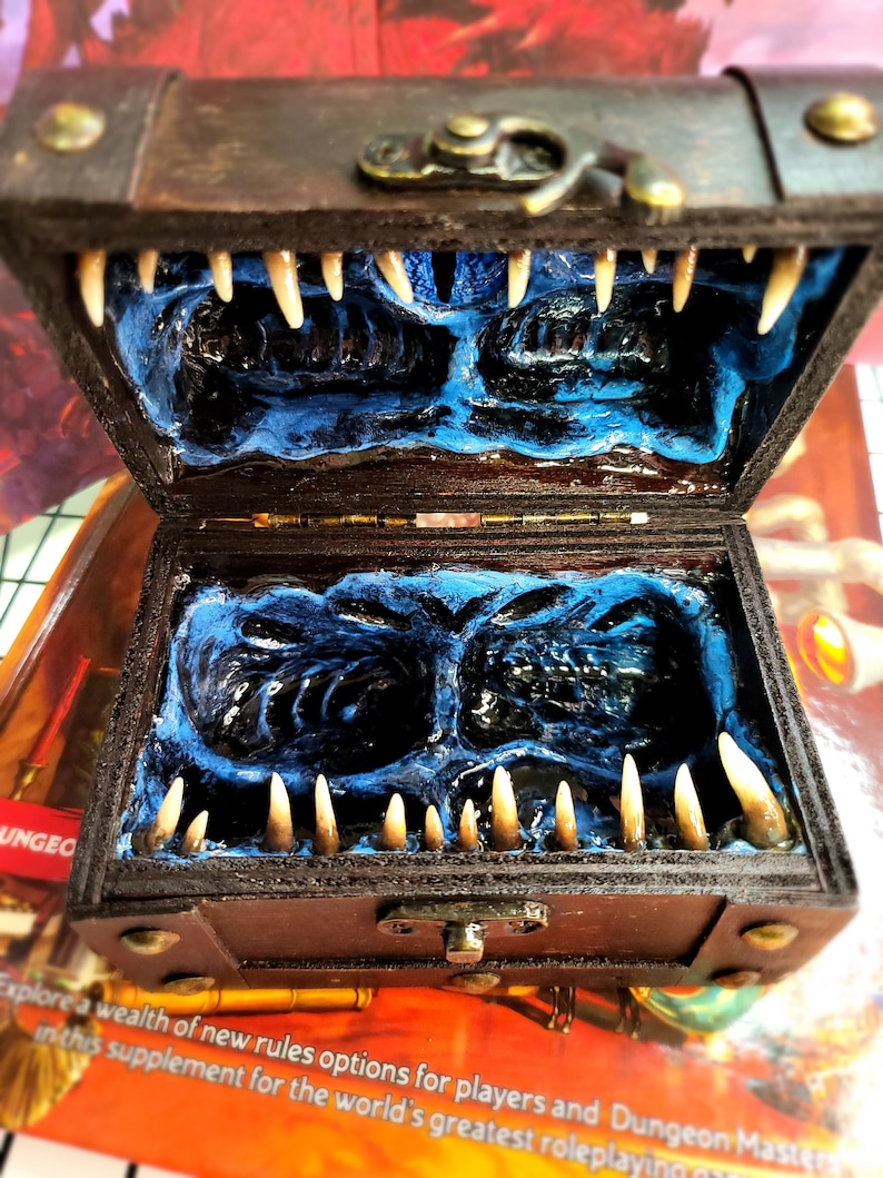 Red Brown Arched Wood Mimic Box - Etsy