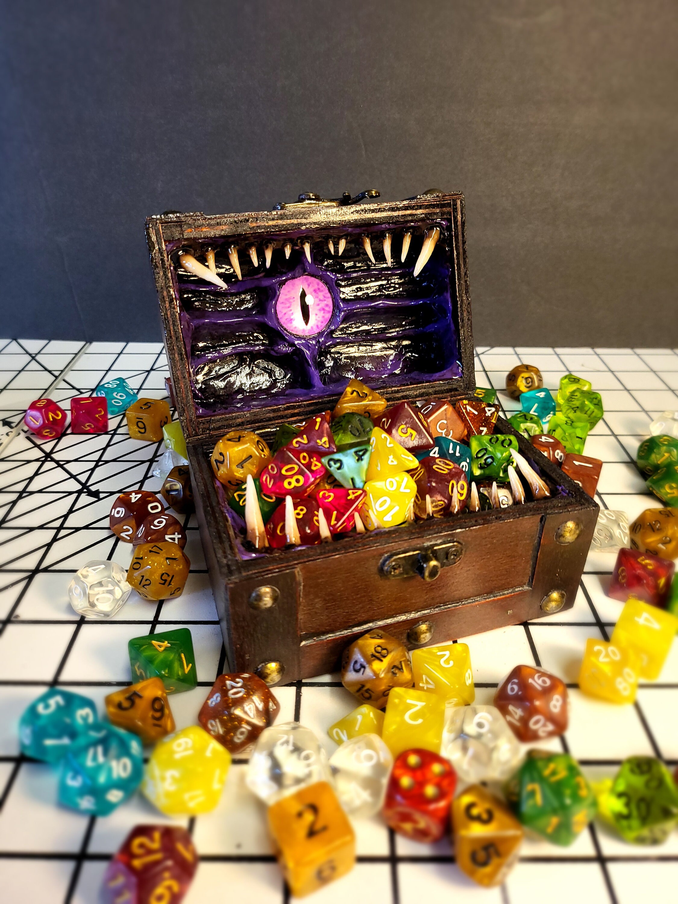 Red Brown Arched Wood Mimic Box - Etsy