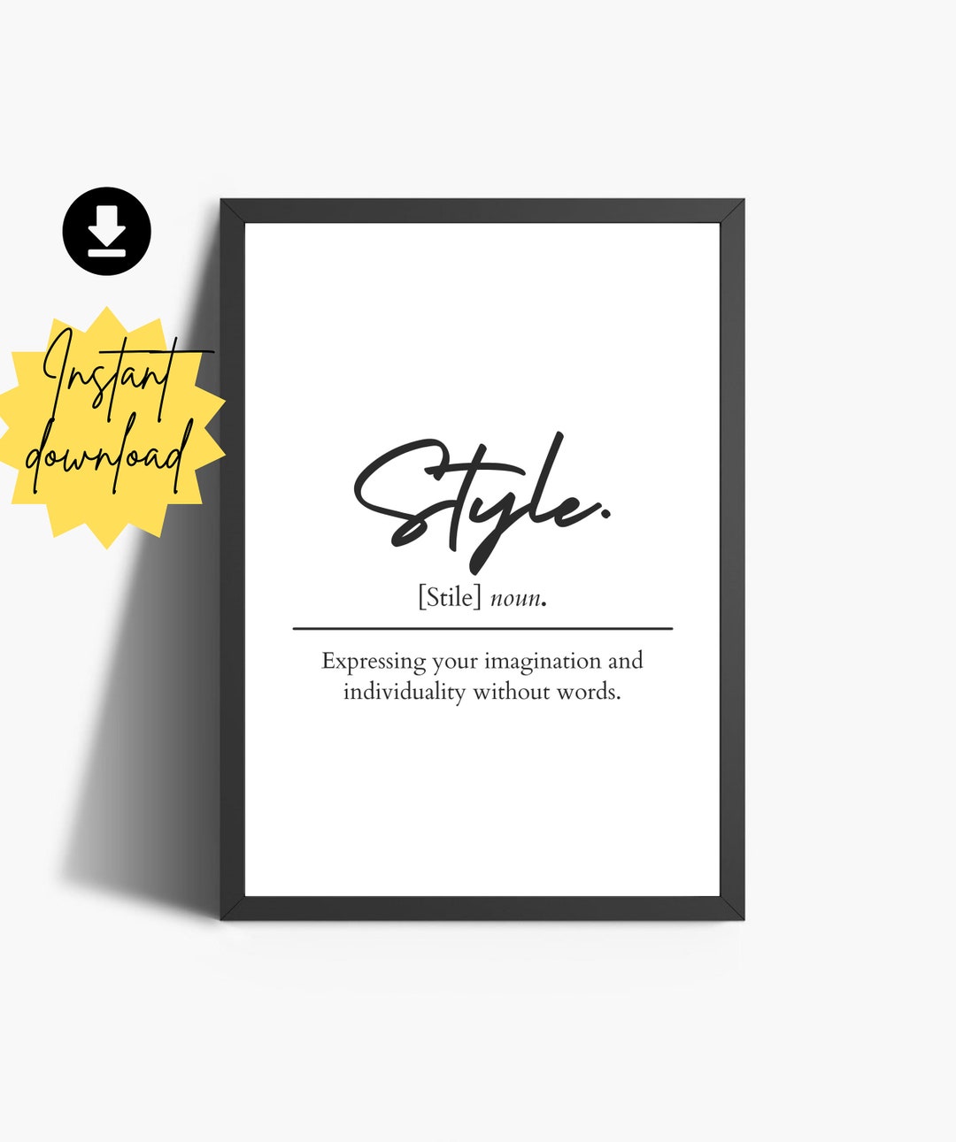 Style Definition Print: Fashion Wall Art (digital Download) - Etsy