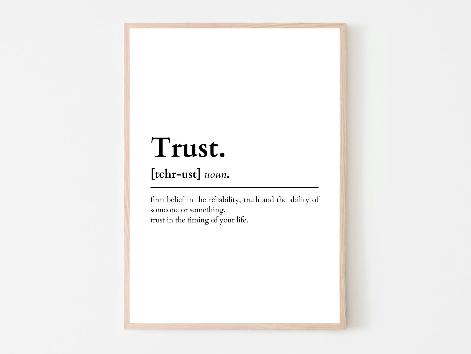 Trust Definition Dictionary Style Definition Home Decor - Etsy