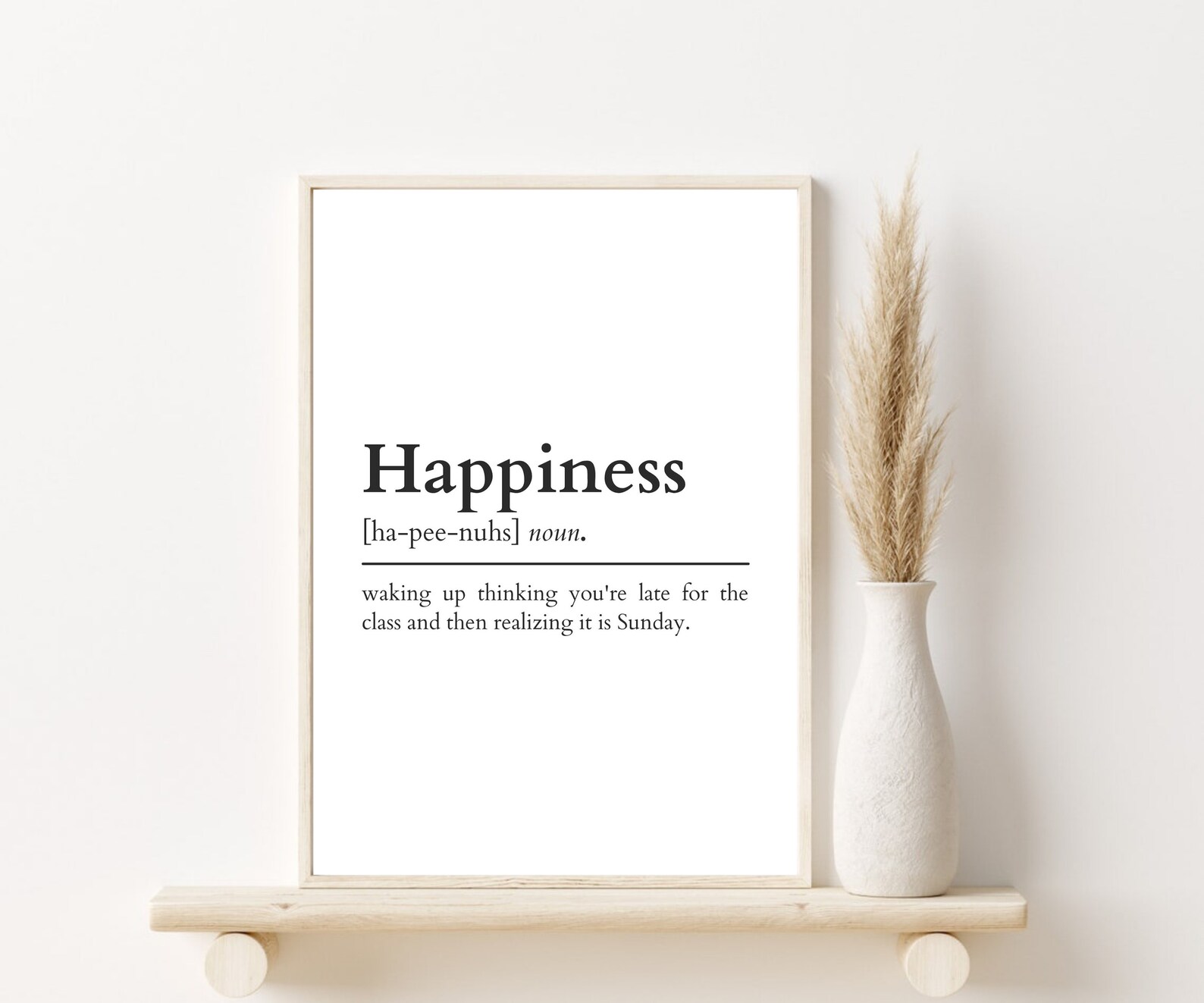 Happiness Definition Print: Dictionary Typography Art (digital Download ...